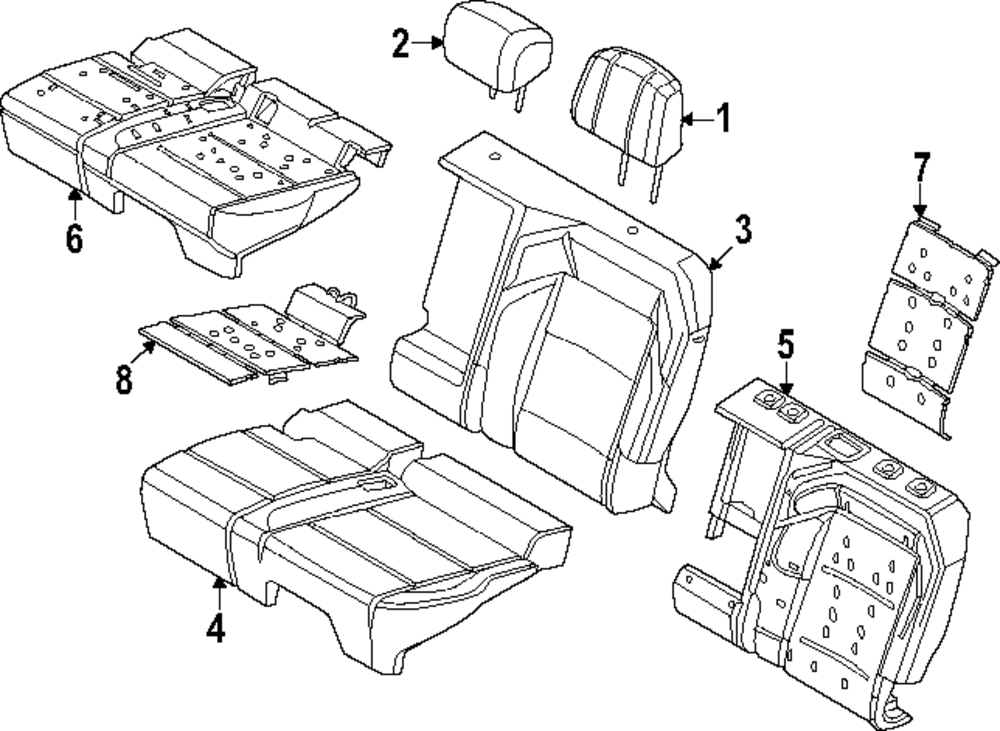 2024-2025 Lincoln Nautilus Seat Cushion Pad R2TZ-5863841-A | Miracle ...