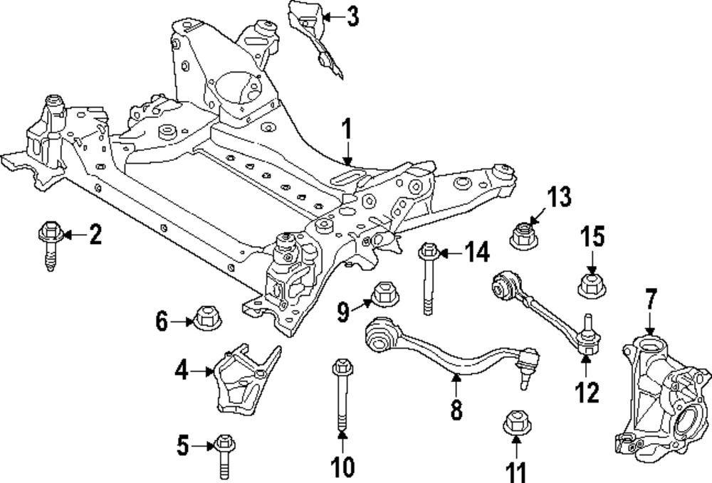Genuine BMW 31-10-8-845-158 | Ft Lower Control Arm | FREE Shipping on ...