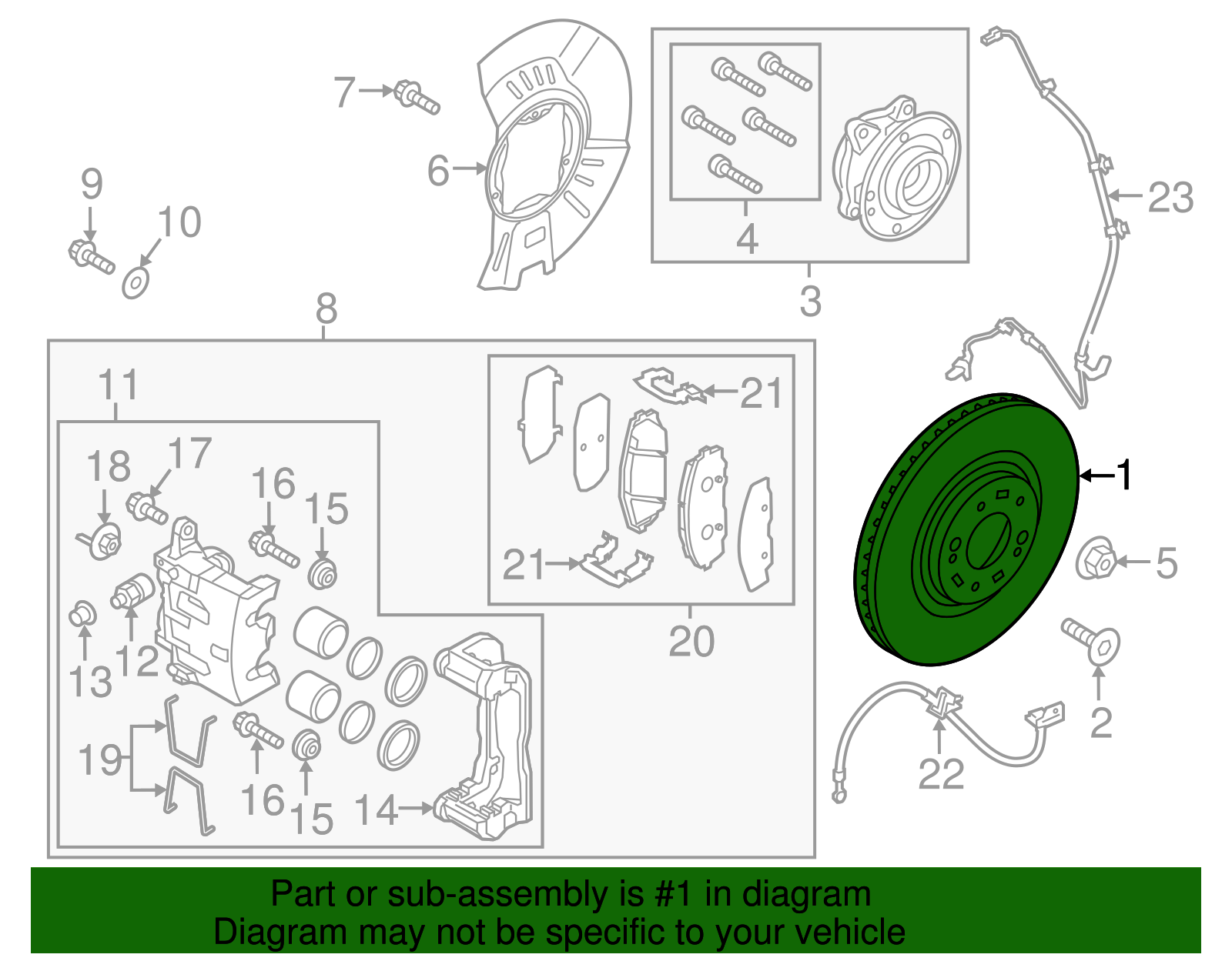 51712-A9000 - Rotor 2015-2021 Kia Sedona | Kia.Parts Store