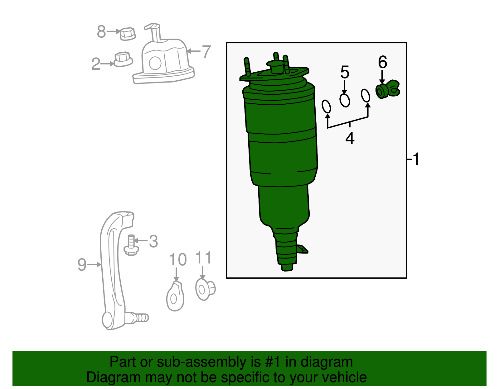 2013-2017 Lexus Strut Assembly 48020-50351 | OEM Parts Online