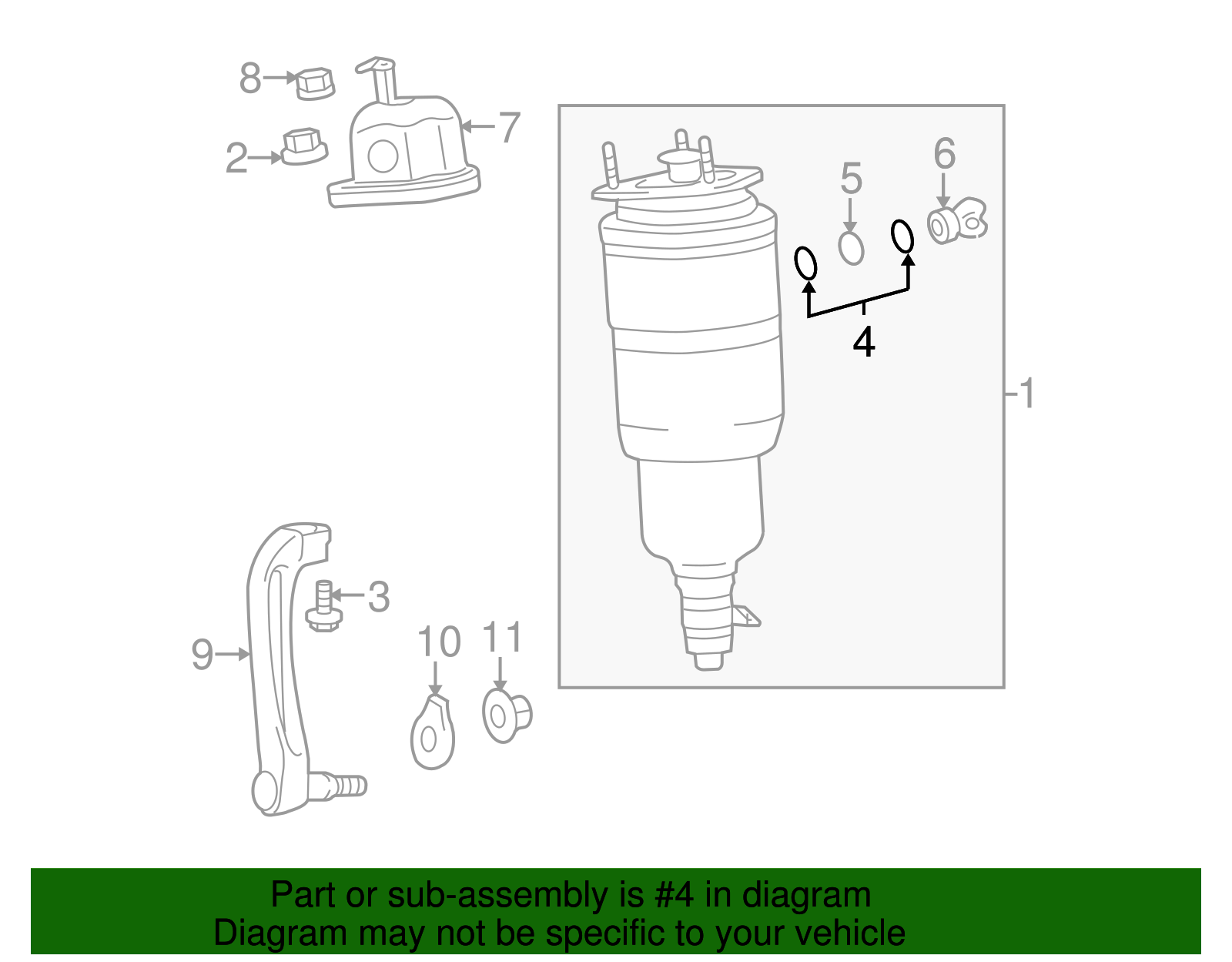 90301-04011 - 2008-2017 Lexus - Strut Assembly O-Ring | My L Parts