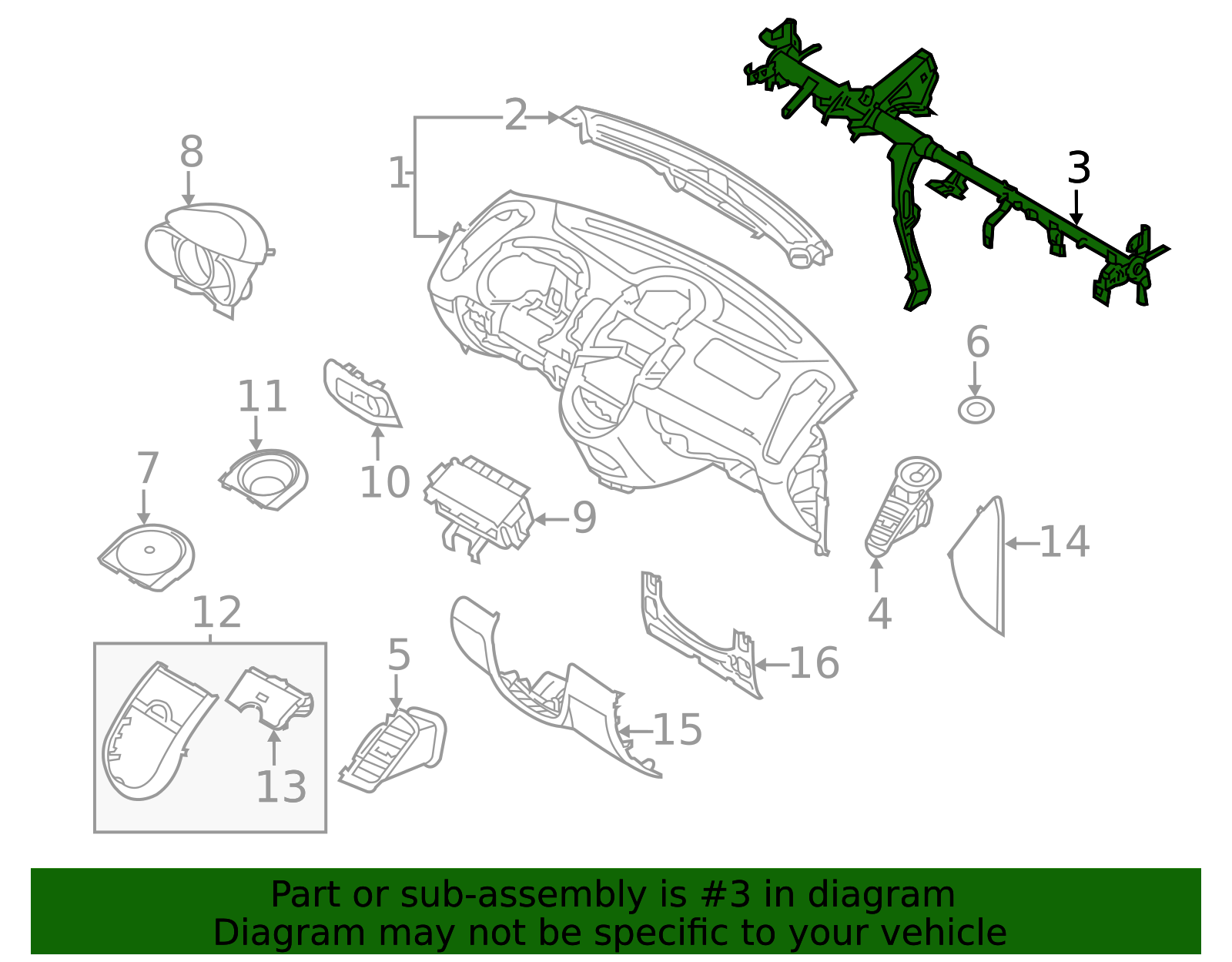 84410-2K000 - Reinforced Beam 2010 Kia Soul | Kia.Parts Store