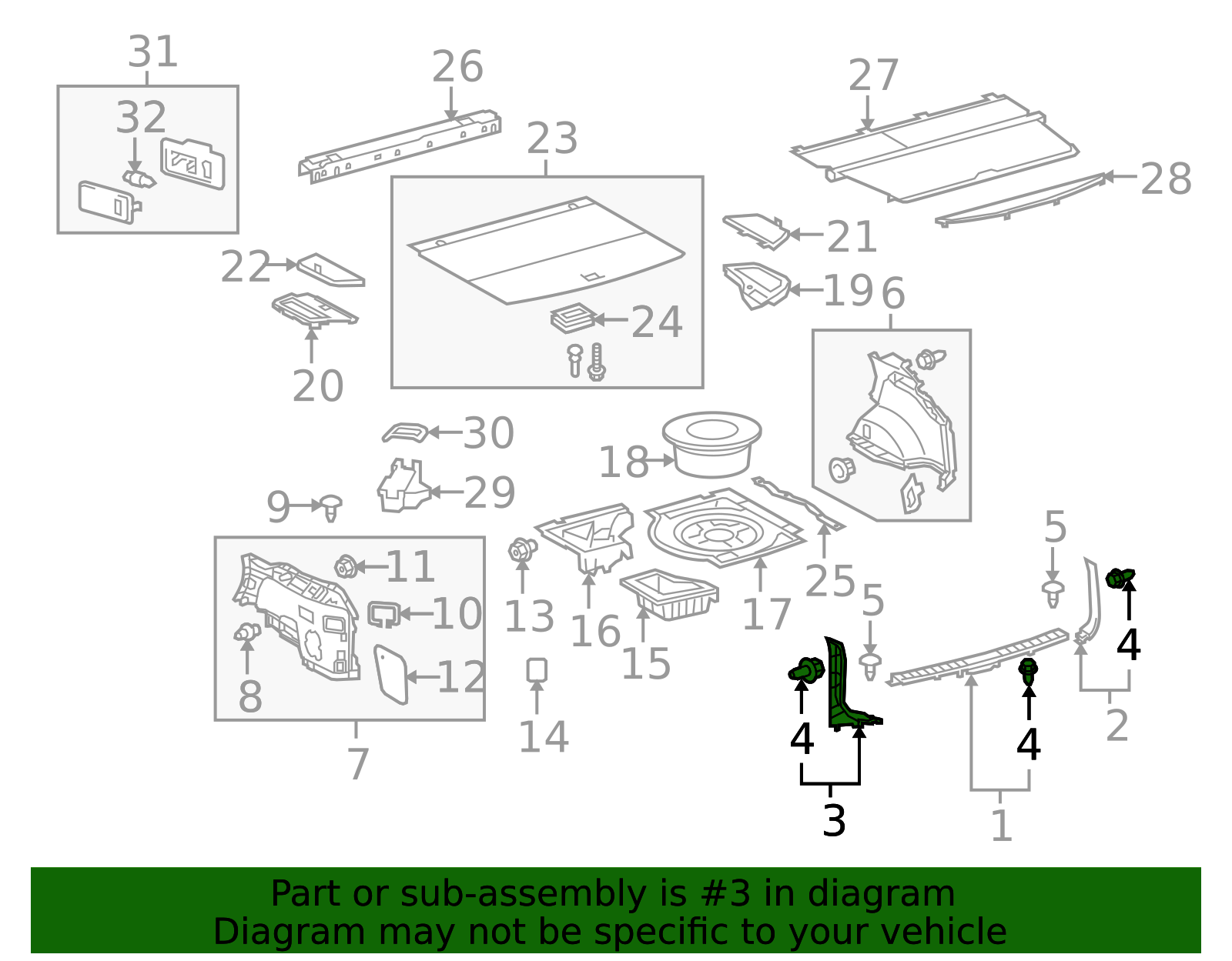 64754-0E020-C0 - High-Quality Liftgate Trim Scuff Plate for 2010-2015 ...