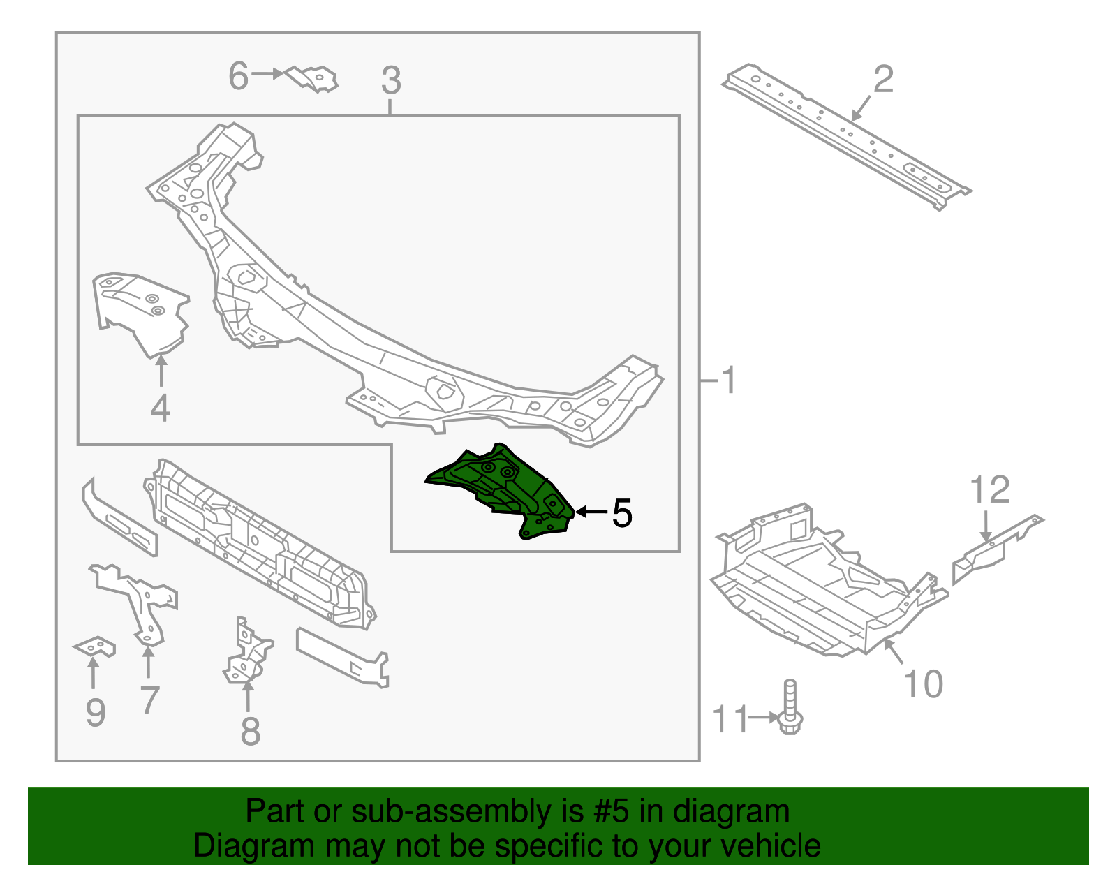 2016-2025 Mazda MX-5 Miata Radiator Support Tie Bar Bracket N243-54-14X ...