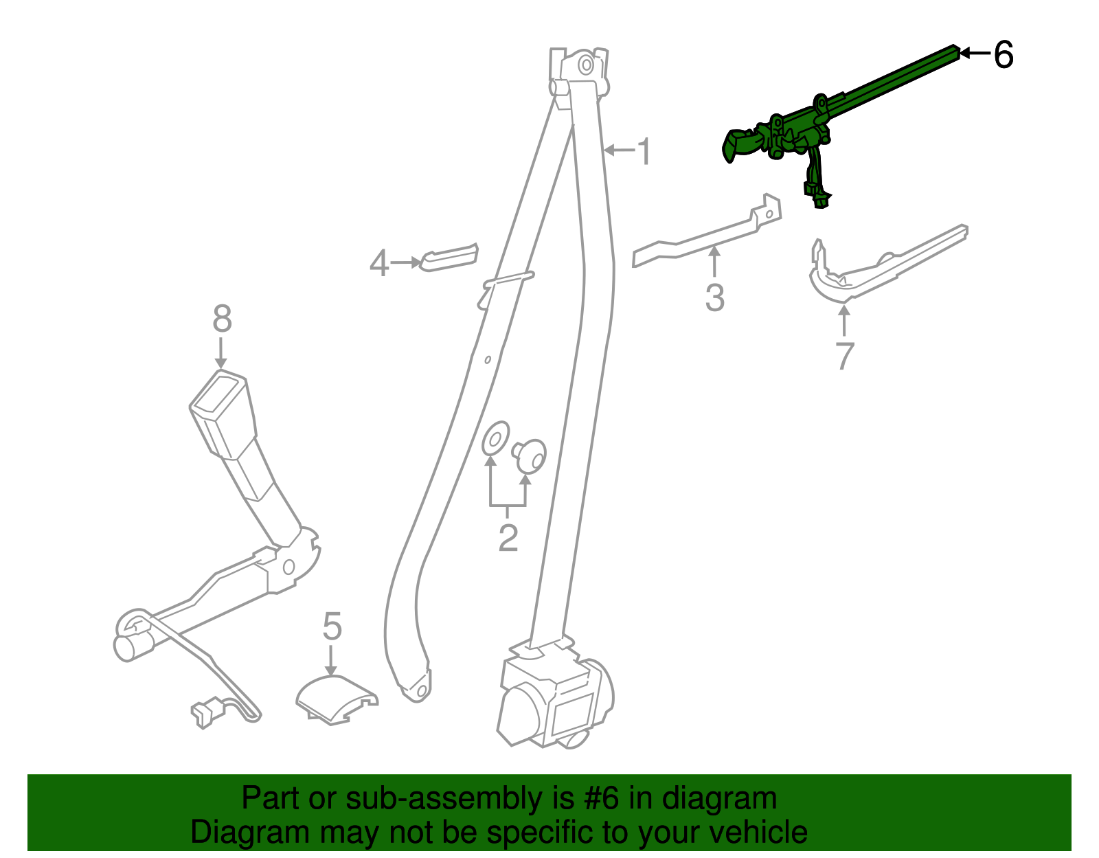 2014-2020 BMW | Belt Guide | 72117307916 | BMW OEM Parts Store