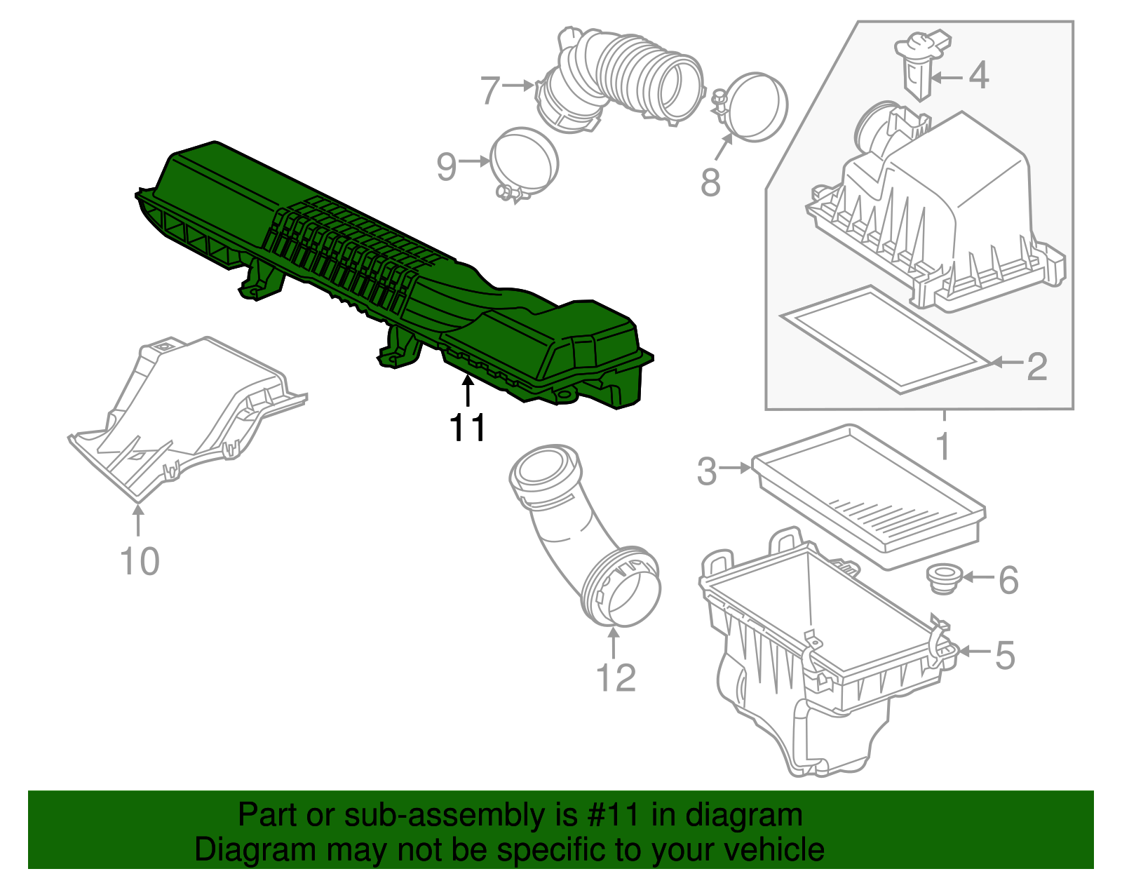 17751-0T230 - Air Inlet Duct - 2018-2022 Toyota | OEM Genuine Toyota Parts
