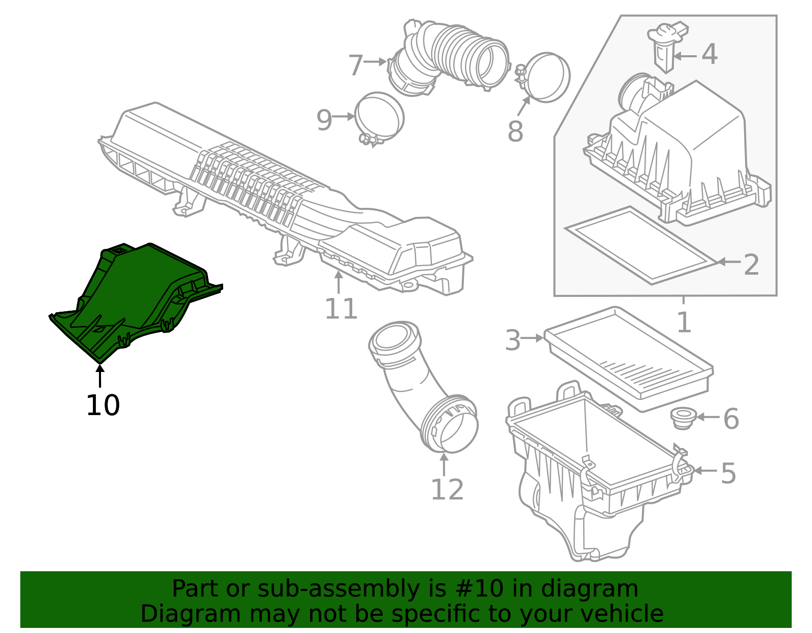 2018-2022 Toyota C-HR Air Inlet Cover 17753-37080 | MotorMotor