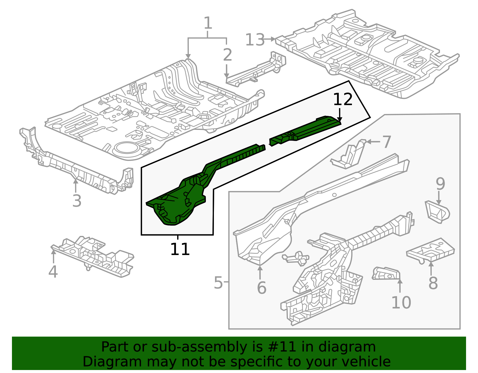 Frame Side Member Reinforcement 65540-3A0-305ZZ | OEM Parts Online