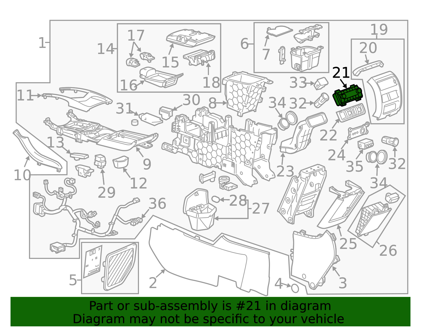 2013-2016 Cadillac SRX F Control 86793669 | Capital Chevy Parts