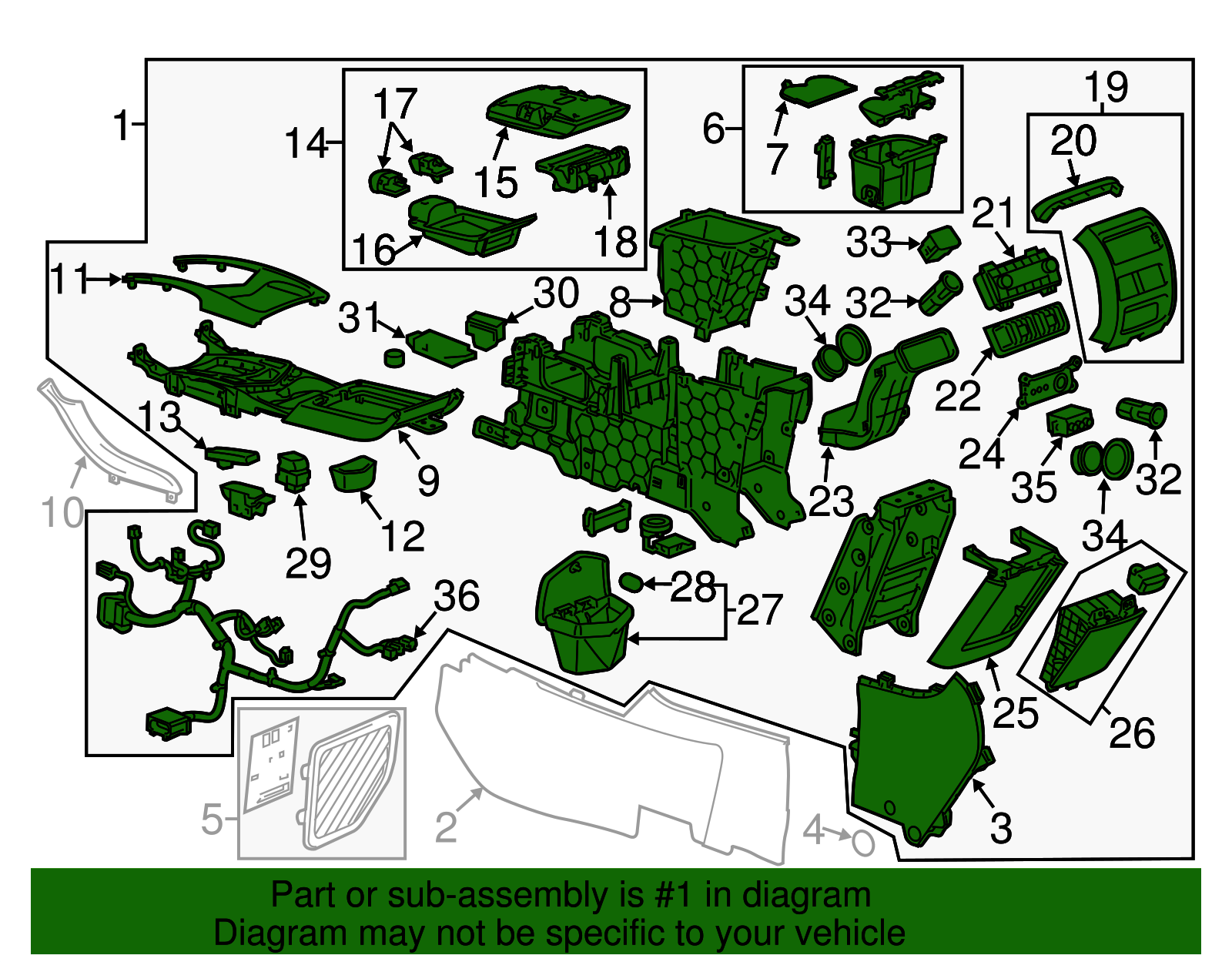 2011 Cadillac SRX Jet Black Front Floor Console 20855856 | Capital ...