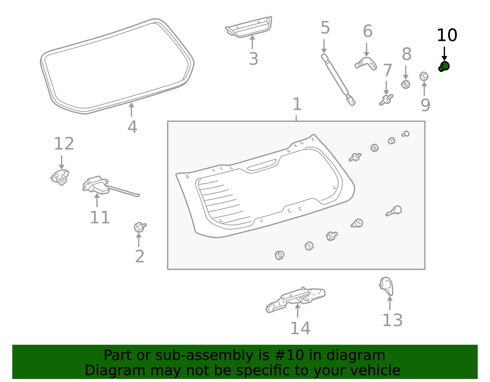 2003-2008 Toyota Matrix Lift Cylinder Retainer 68952-32011 | MotorMotor