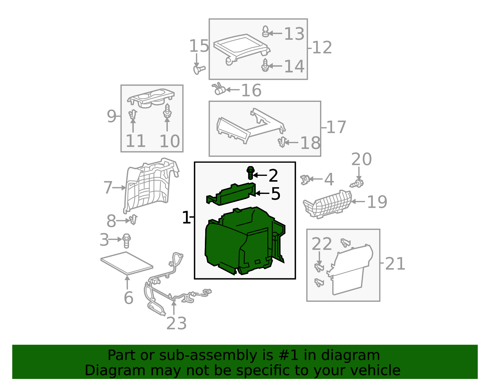 Center Console - Restore OEM Interior Design 58801-08040-B0 ...