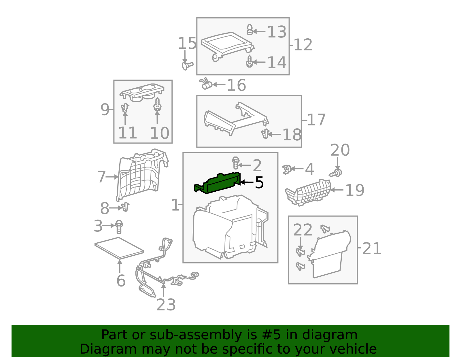 2011-2020 Toyota Sienna Console Tray 58802-08011 | OEM Parts Online