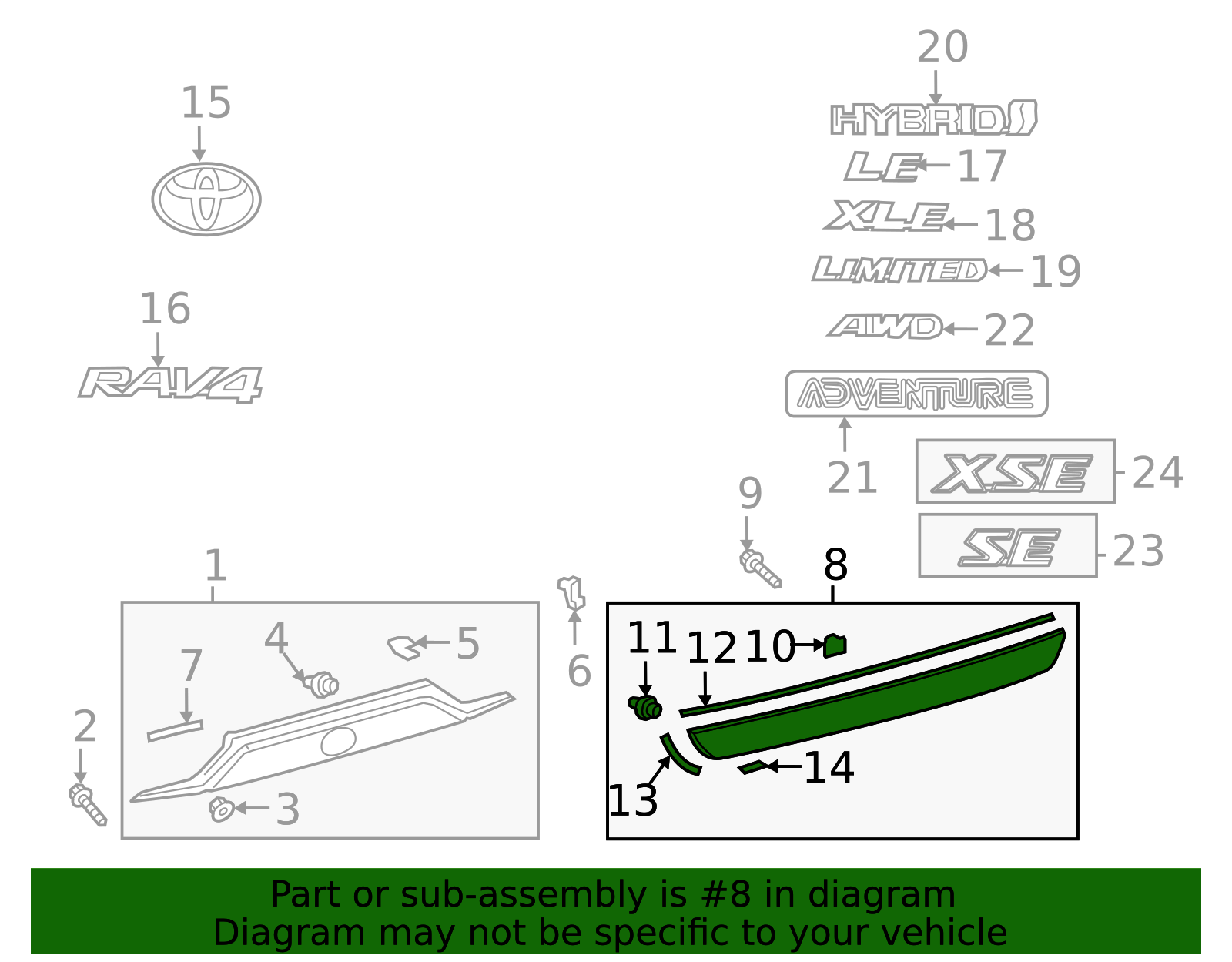 76802-0R030 - 2019-2024 Toyota - Lower Trim | Nucar Toyota of North ...