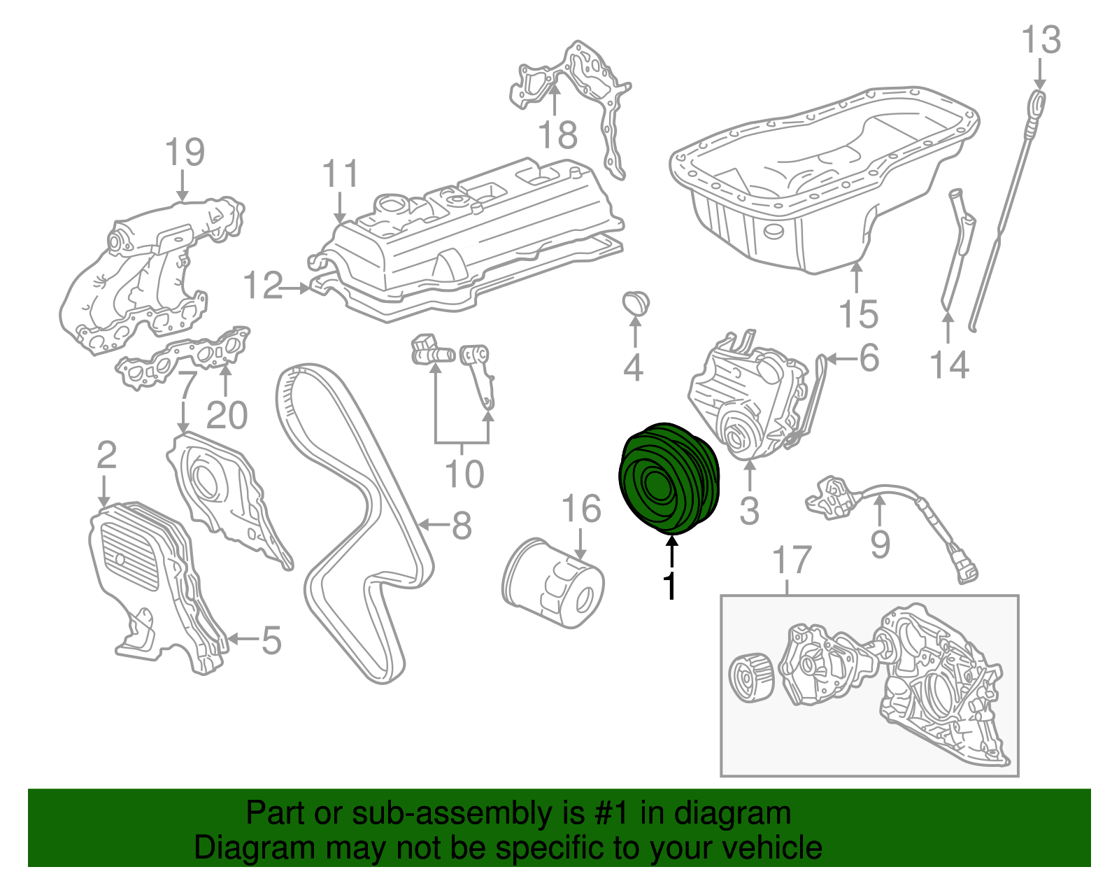 13408-74031 - Pulley 1992-2001 Toyota | Longo Toyota Parts