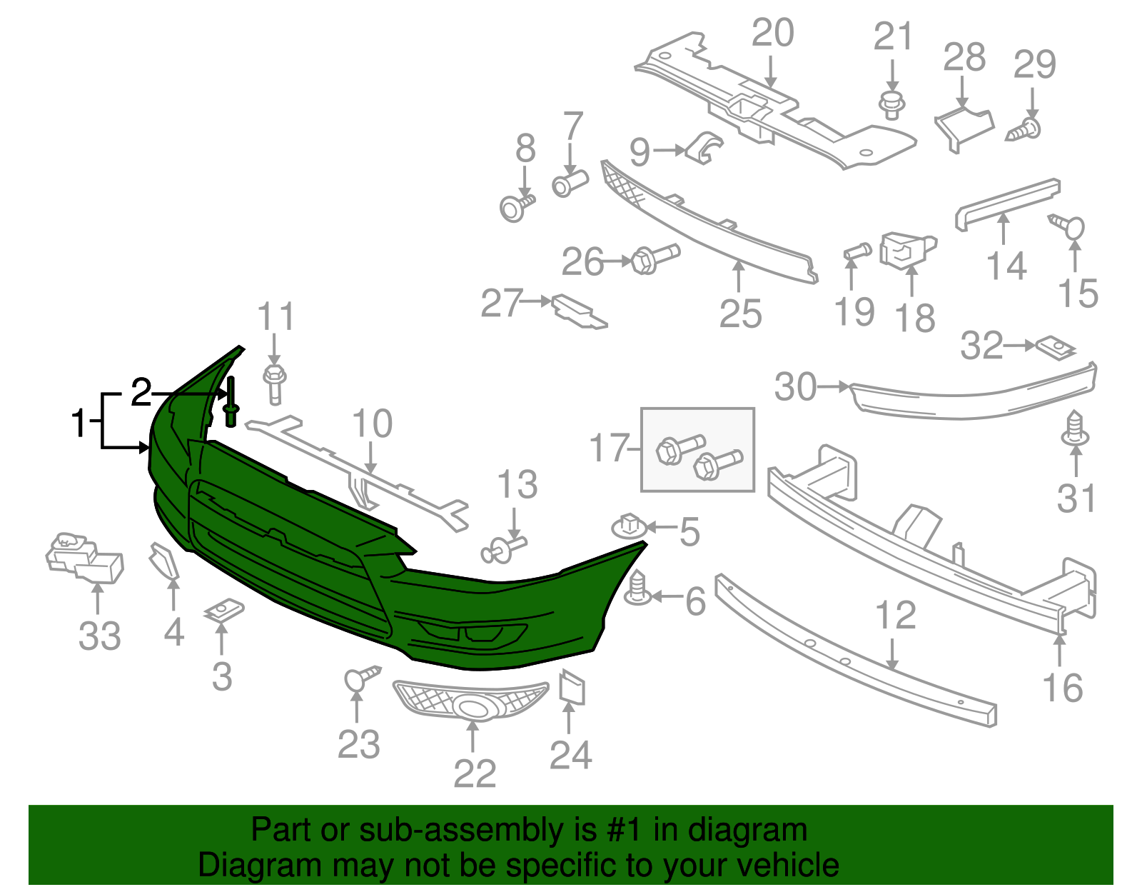 6400B914 - Bumper Cover 2008-2012 Mitsubishi Lancer | Mitsubishi Motors ...