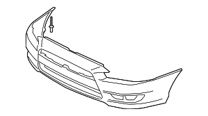 6400B914 - Bumper Cover 2008-2012 Mitsubishi Lancer | Mitsubishi Motors ...