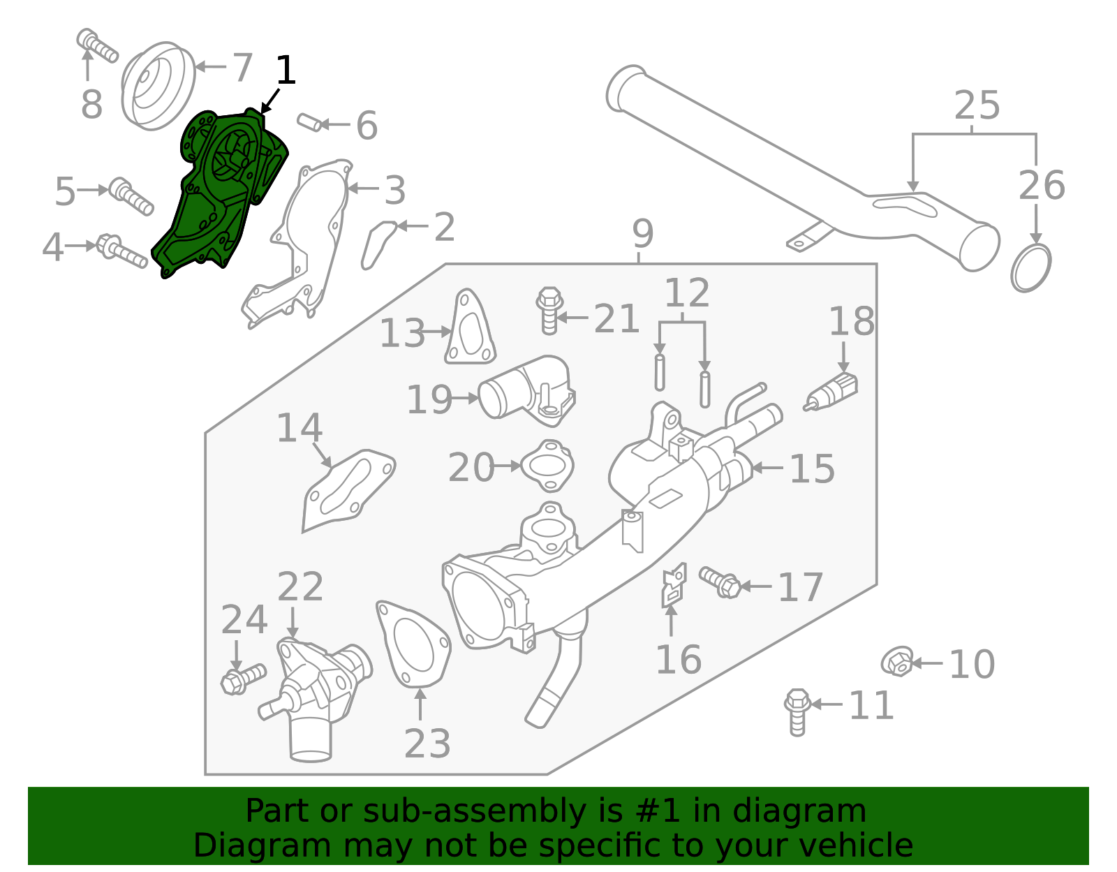 25100-3CAC0 - Water Pump 2017-2025 Kia | Kia.Parts Store