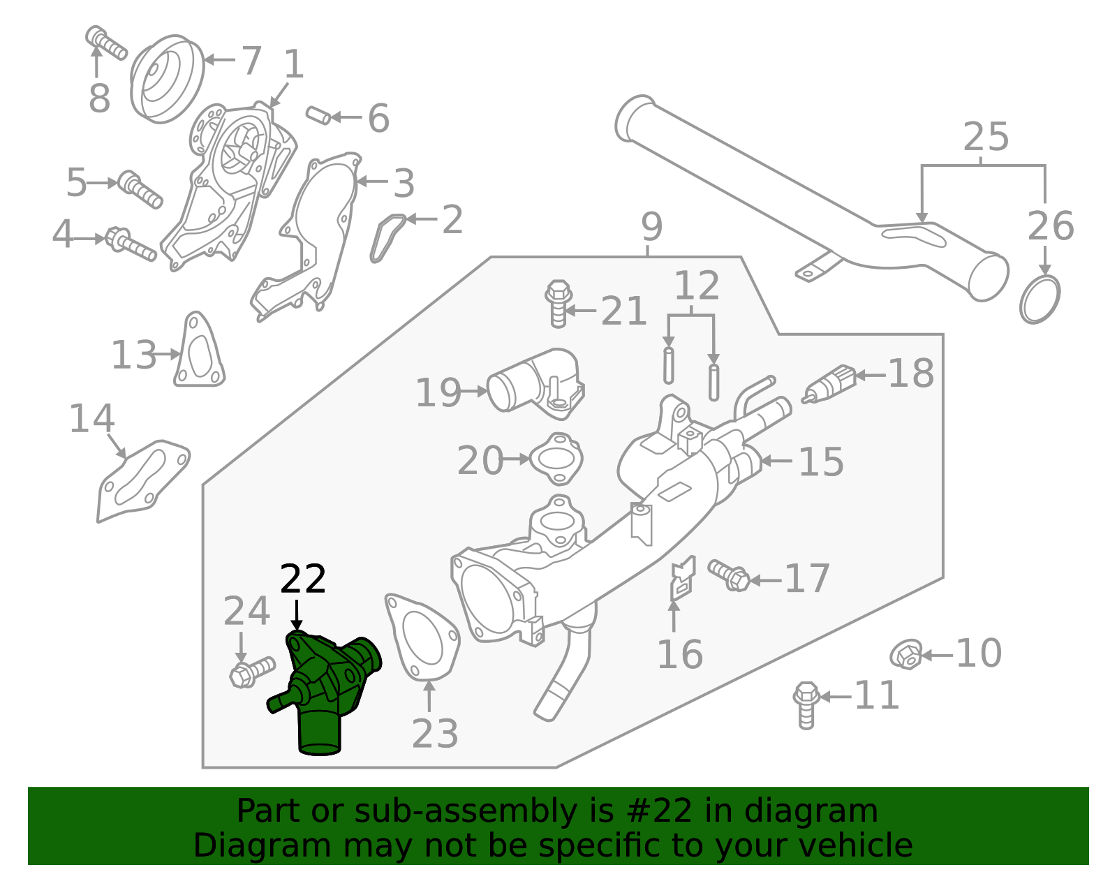 25500-3L300 - Thermostat Unit 2017-2025 Kia | Kia.Parts Store