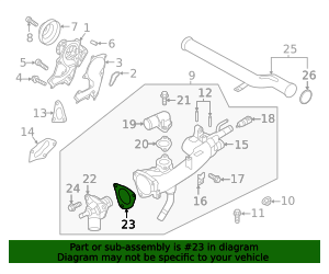 25640-3L300 - Thermostat Unit Gasket 2019-2025 Kia | Kia.Parts Store