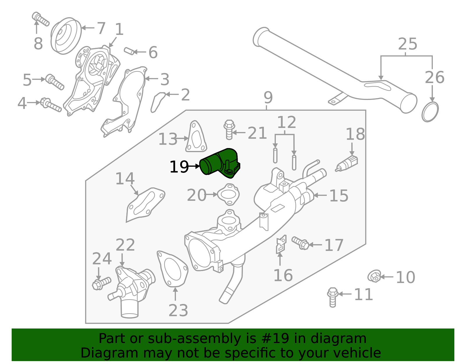 25611-3L300 - Water Outlet 2017-2025 Kia | Kia.Parts Store