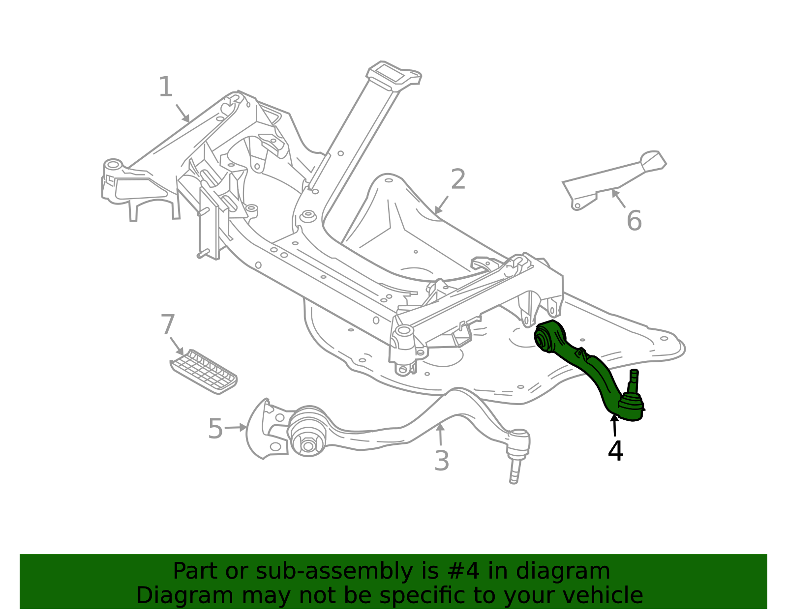 2002-2010 BMW Rear Lower Control Arm 31122347985 | OEM Parts Online