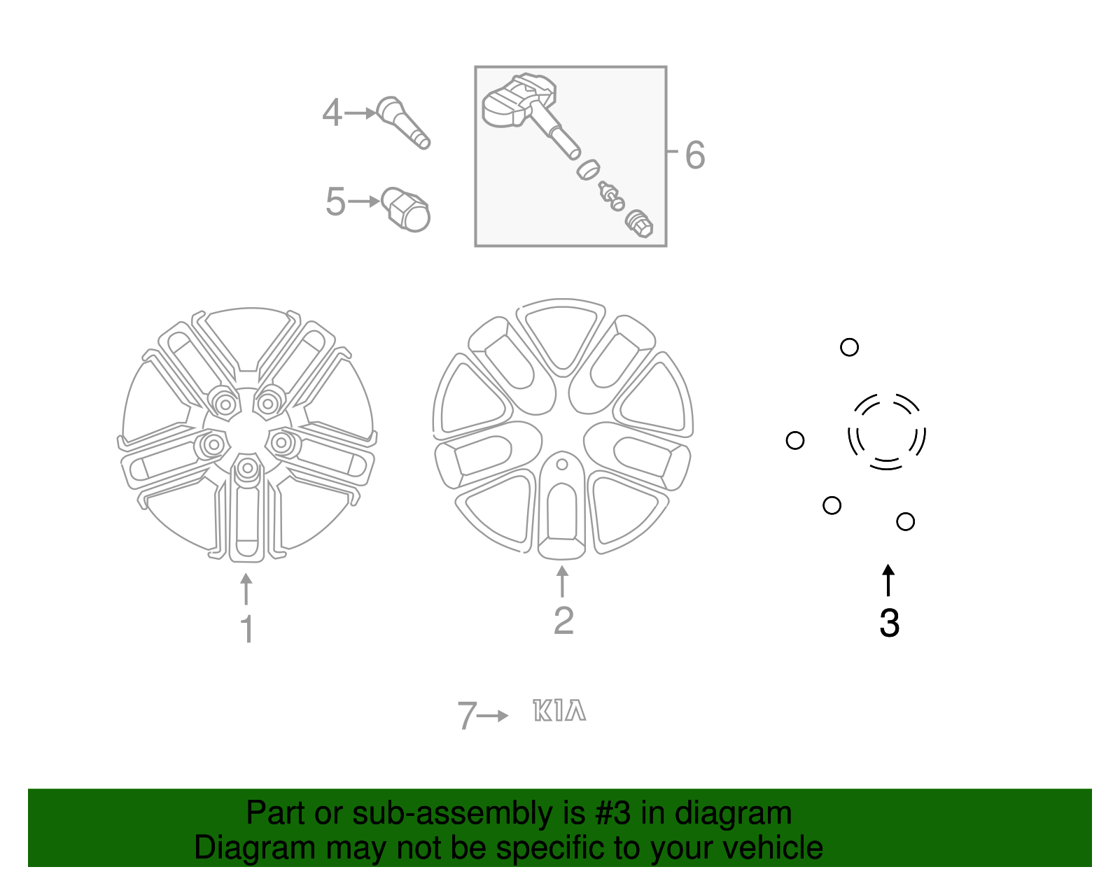 52910-4U450 - Wheel, Alloy 2014-2016 Kia Optima | Kia.Parts Store