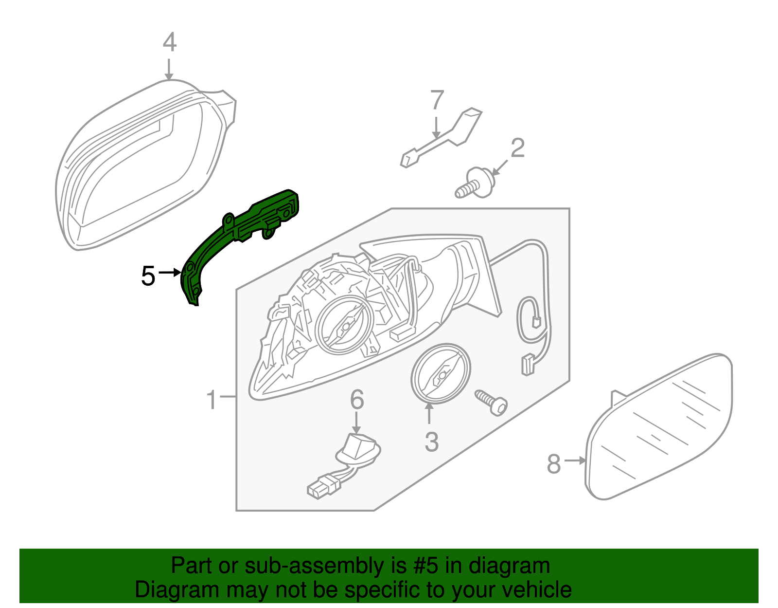 4L0-949-101-B - Signal Lamp 2007-2012 Audi | Audi OEM Parts