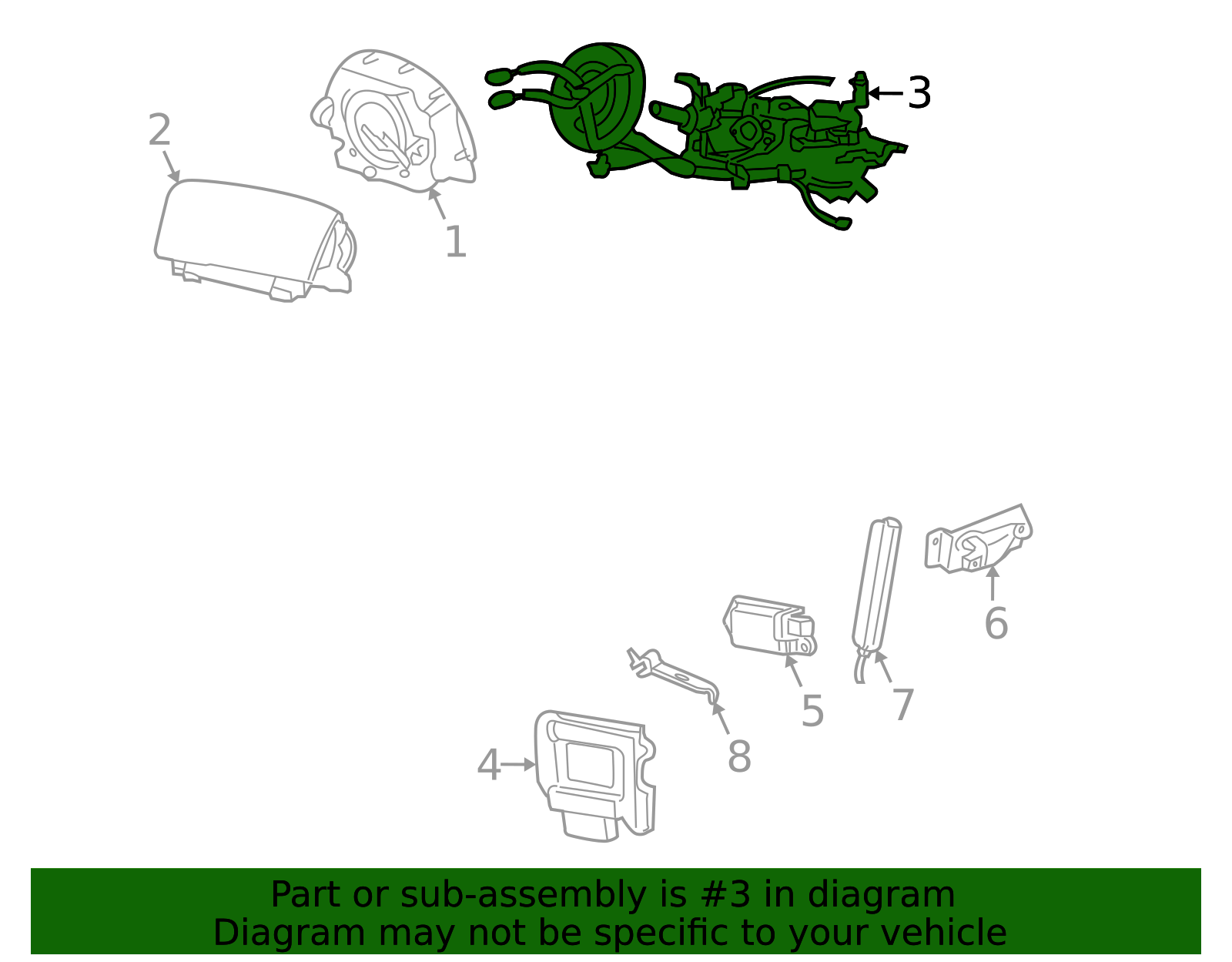 Clock Spring 6W1Z-14A664-A | Awesome Parts Ford