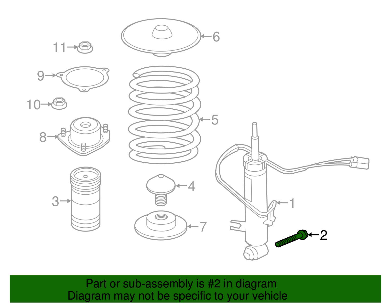 31-10-6-769-434 - Strut Bolt - 2000-2019 BMW | BMWPartsHub