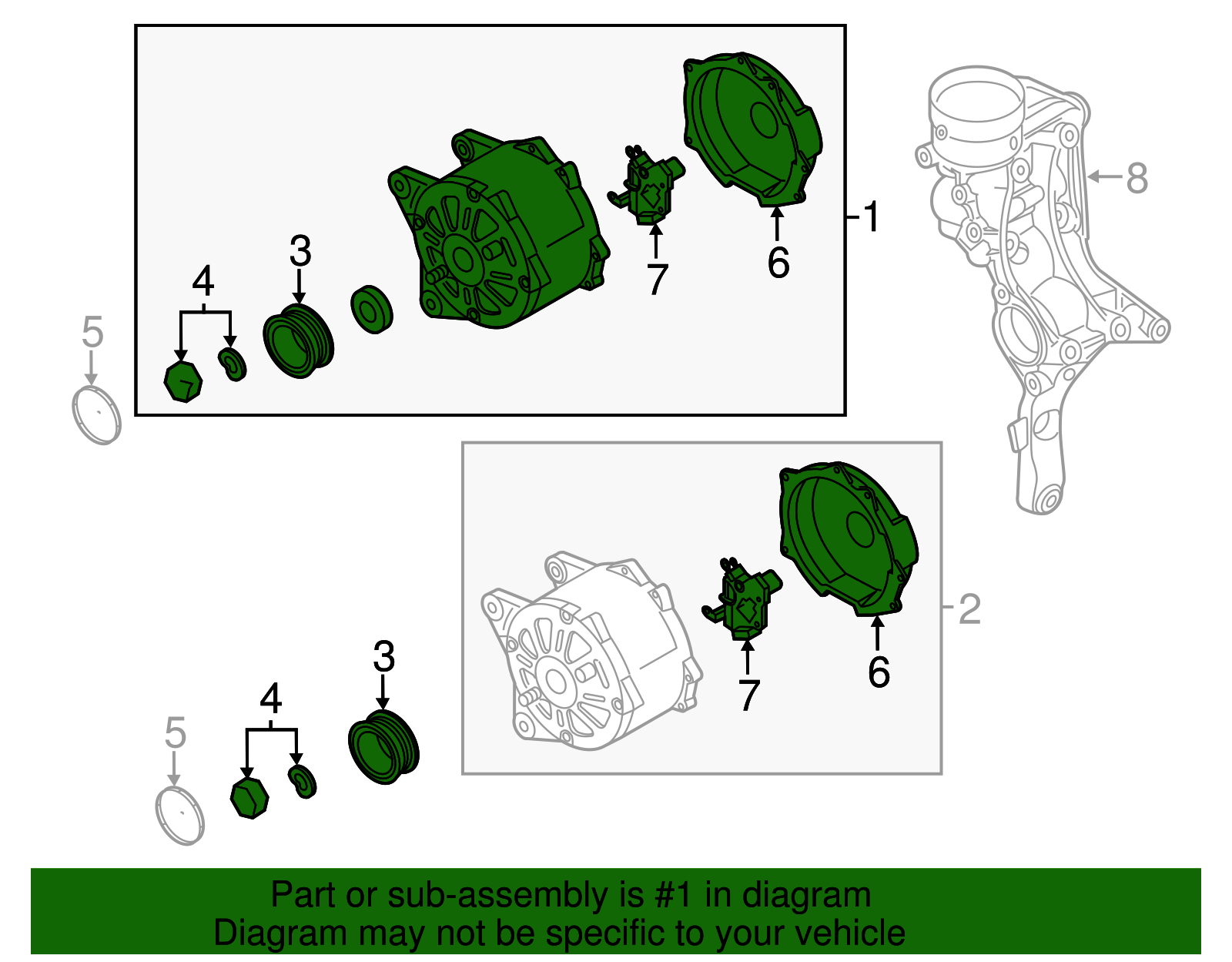 2015-2022 Volkswagen Alternator 06K-903-023-G | VW Direct Auto Parts