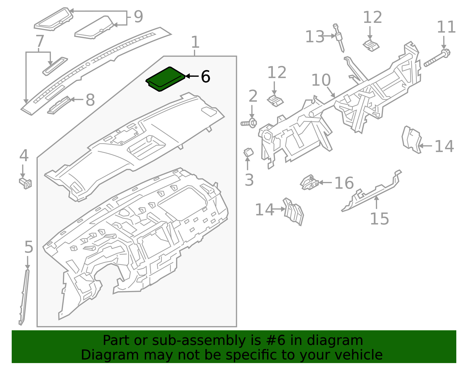 Original 2019-2023 Ford Ranger Ford Ranger Dashboard Tray Insert ...