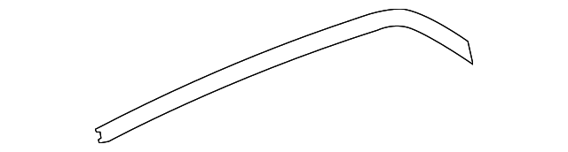 D651-50-8W2A - Upper Molding - Driver's Side (LH) 2011-2014 Mazda 2 ...