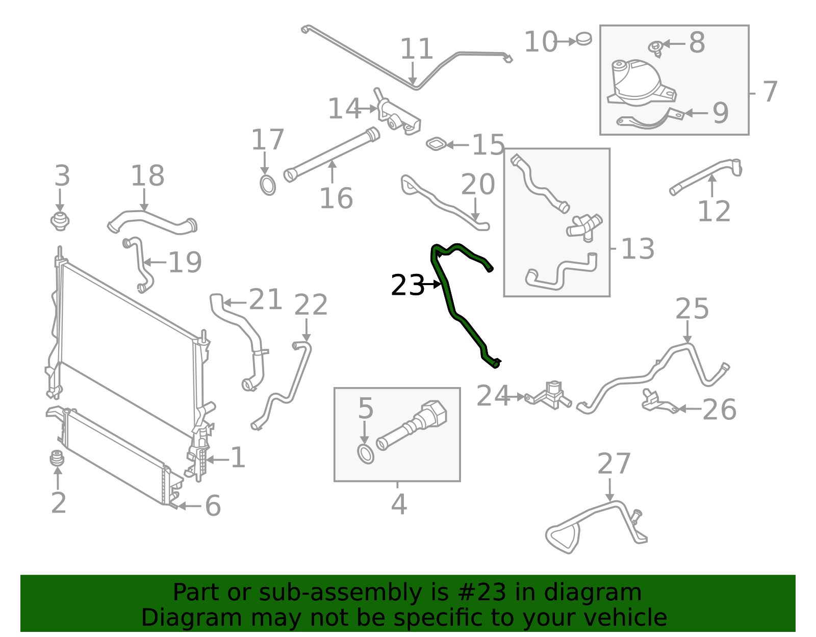 2020-2024 Ford Engine Coolant Hose LK4Z-8A519-M | OEM Parts Online