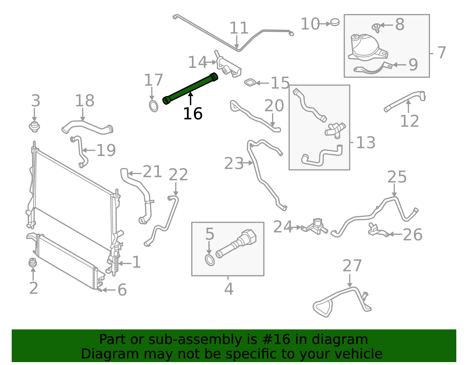 2015-2026 Ford Engine Coolant Pipe bl3z8a505d | TascaParts.com
