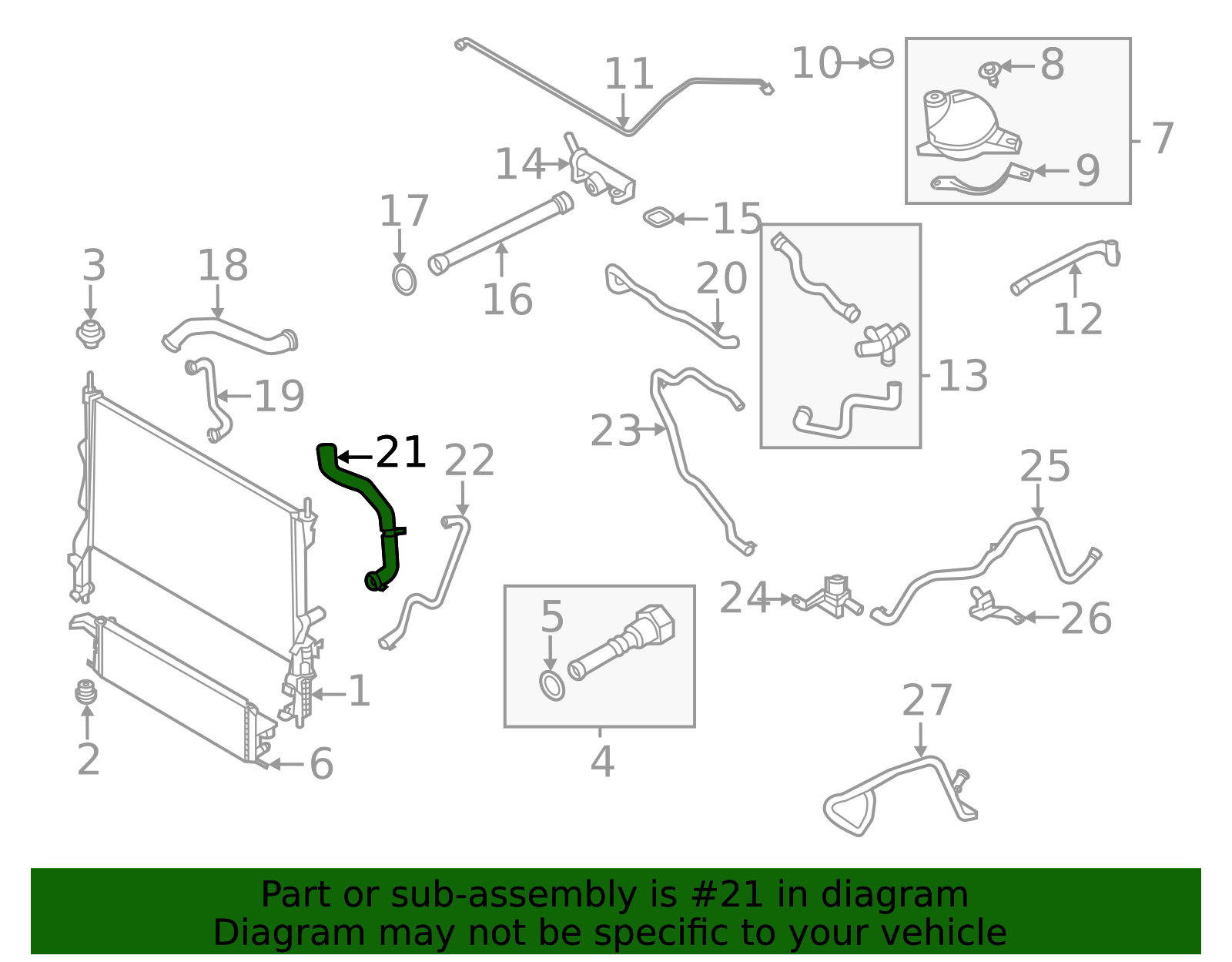 Radiator Hose LK4Z-8286-F - Dependable OEM Engine Cooling | AutoNation ...