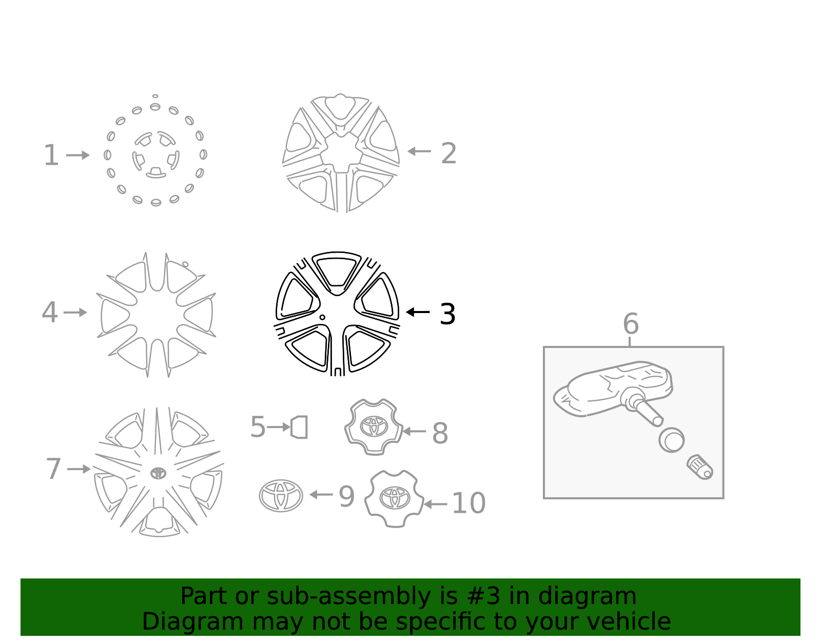 2006-2012 Toyota RAV4 Wheel Disc 42611-42330 | Lithia Toyota Parts