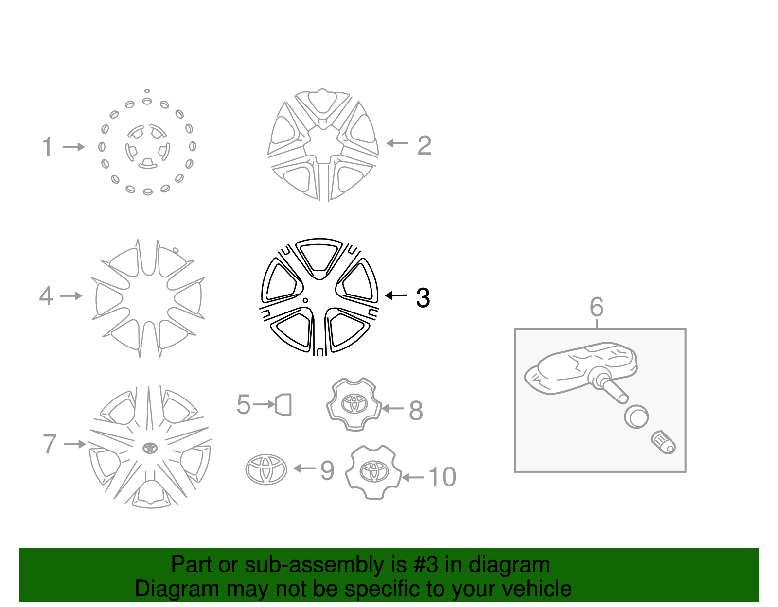 2006-2012 Toyota RAV4 Wheel Disc 42611-42330 | Lithia Toyota Parts
