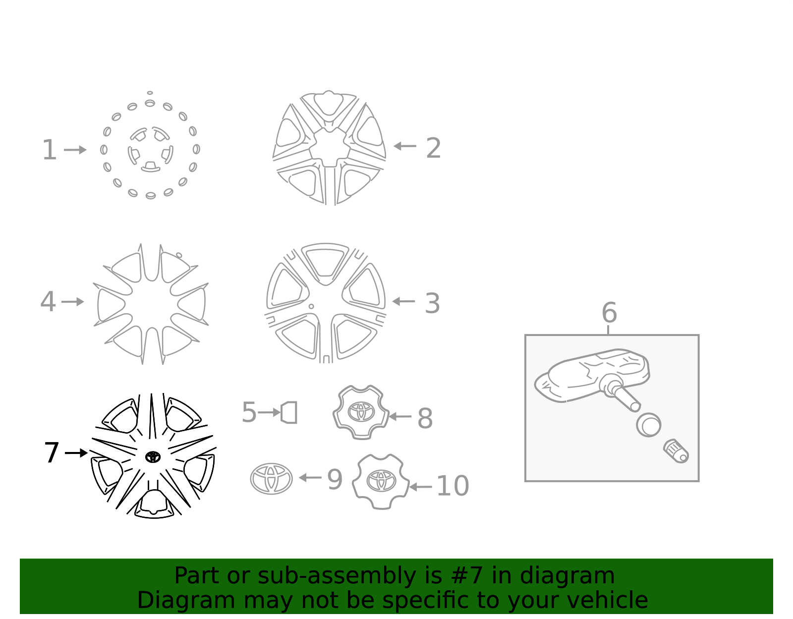 42602-42010 - Wheel Cover - 2006-2012 Toyota RAV4 | OEM Genuine Toyota ...