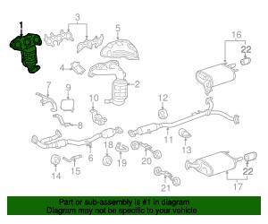 17140-0P041 Exhaust Manifold - Toyota | Mike Calvert Toyota Parts