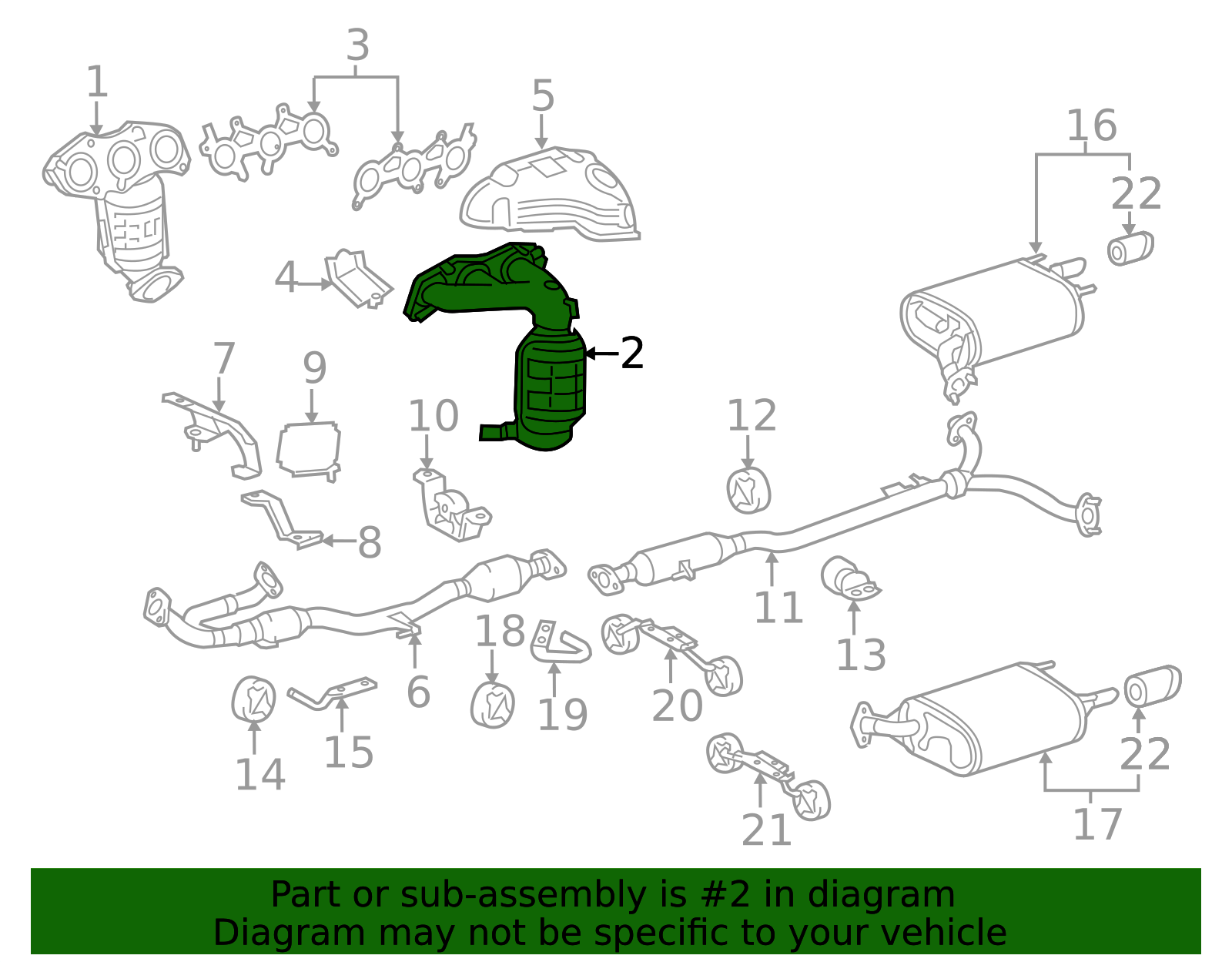 2005-2012 Toyota Exhaust Manifold 17150-0P040 | OEM Parts Quick