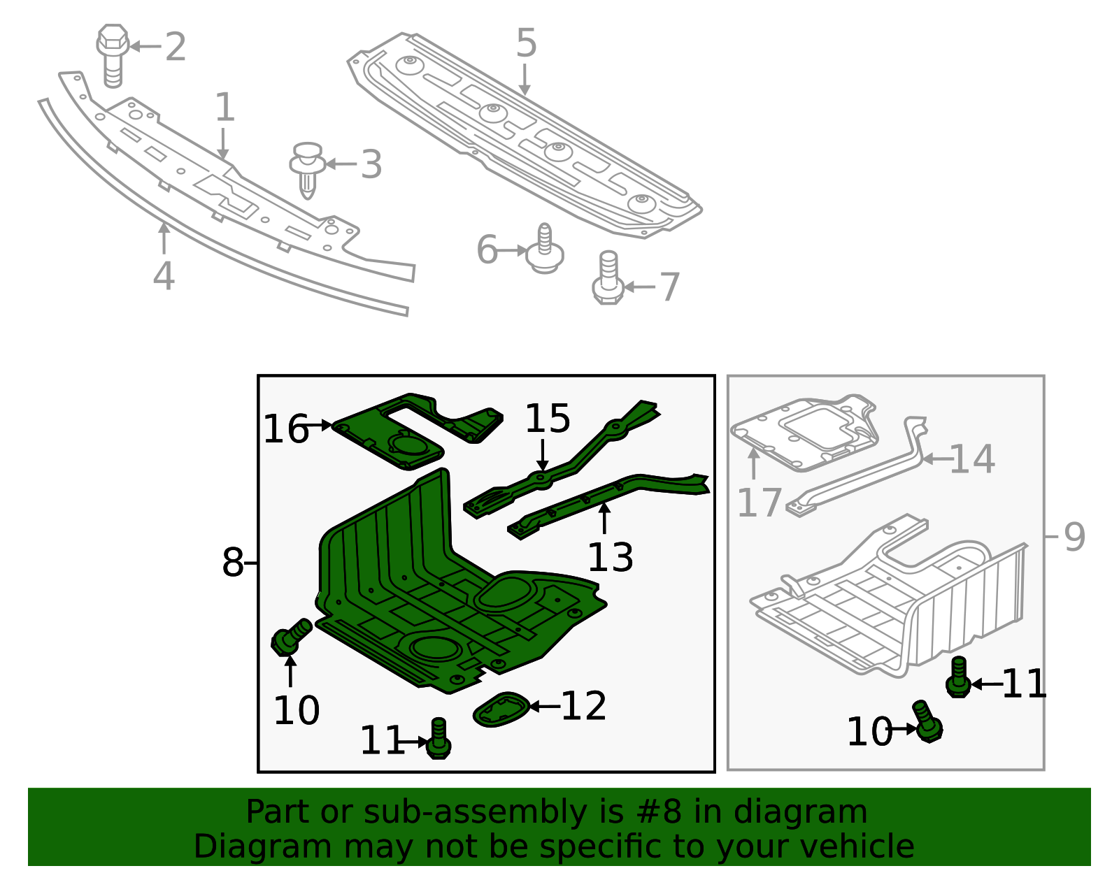29120-2T000 - Radiator Support Splash Shield 2011-2016 Kia Optima | Kia ...