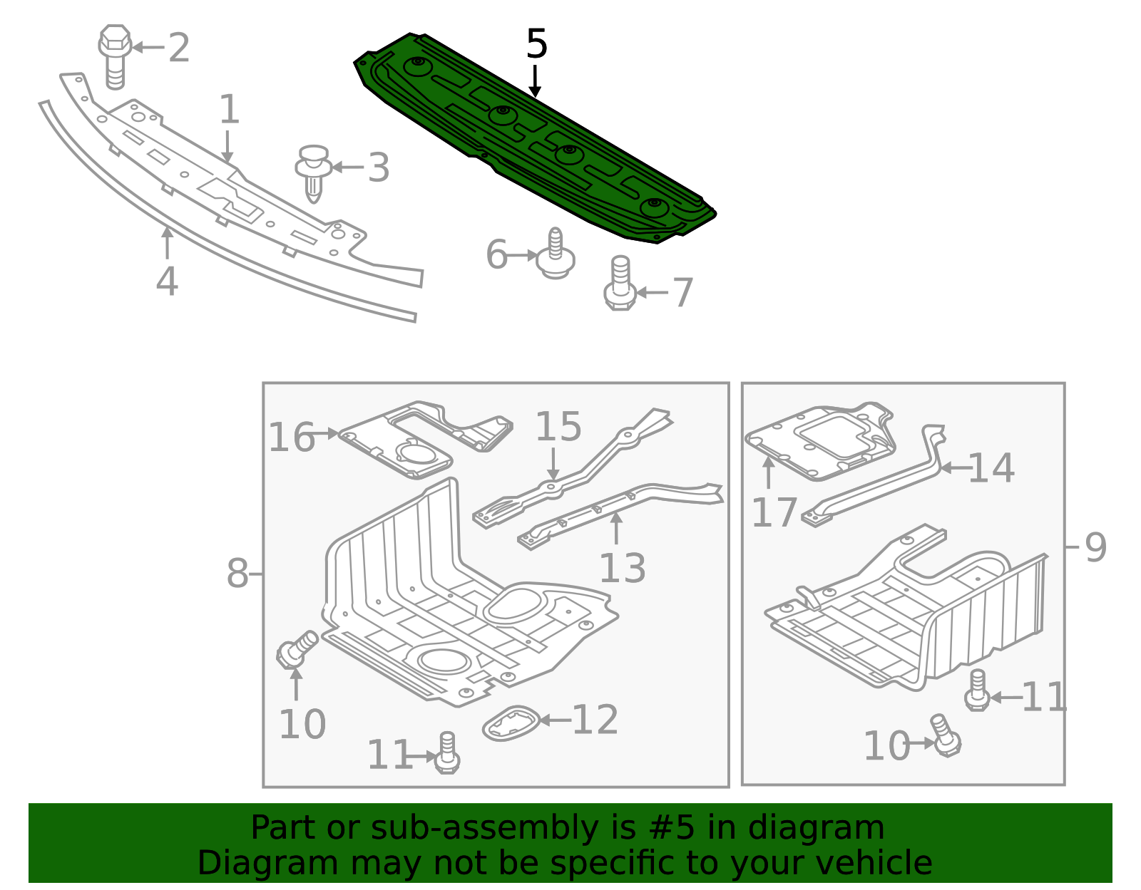 29110-4U100 - Under Cover 2011-2013 Kia Optima | Kia.Parts Store