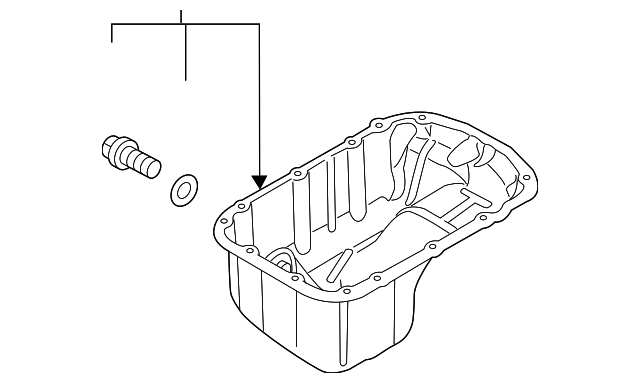 1200A557 - Oil Pan 2014-2024 Mitsubishi | Mitsubishi Direct Parts