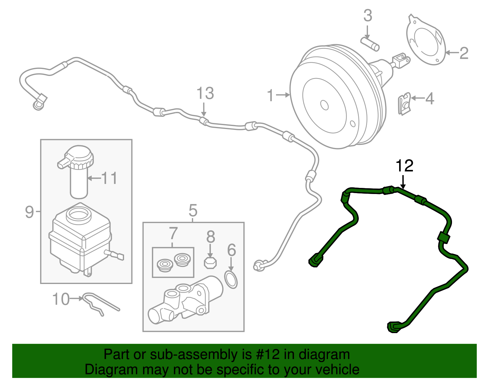 11-66-7-576-780 - Vacuum Tube - 2010-2019 BMW | BMWPartsHub