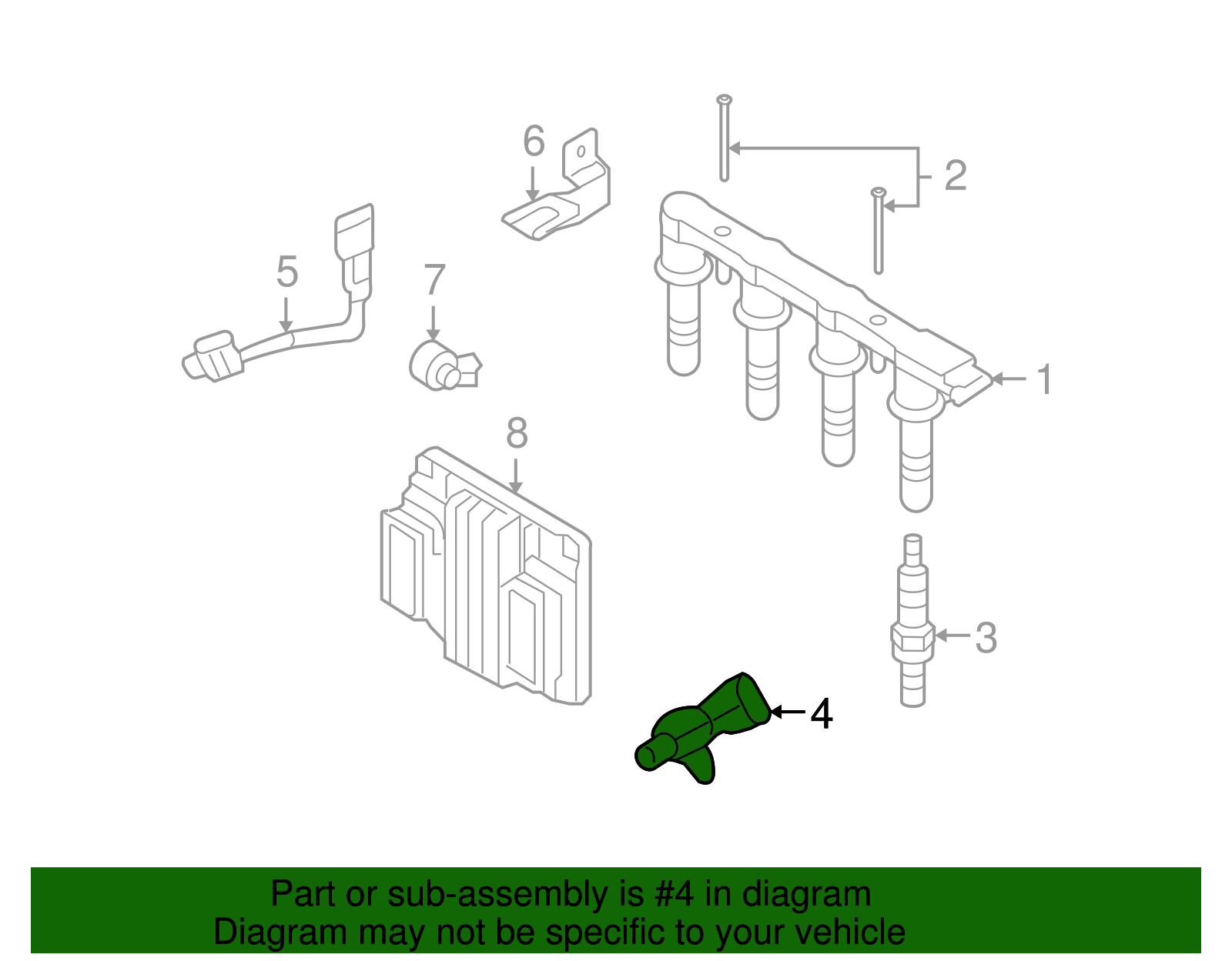 25195556 - 2009-2018 GM - Engine Camshaft Position Sensor | Partners Chevy