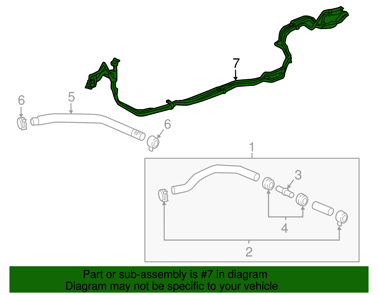 OEM GM Auxiliary Air Conditioning Evaporator Intermediate Tube For 2016 ...