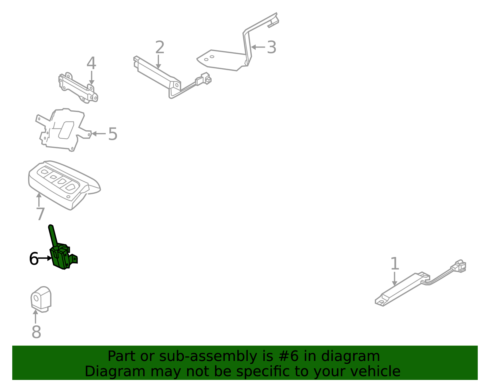 95470-4Z500 - Receiver 2013-2018 Hyundai Santa Fe Sport | Hyundai Parts Pro