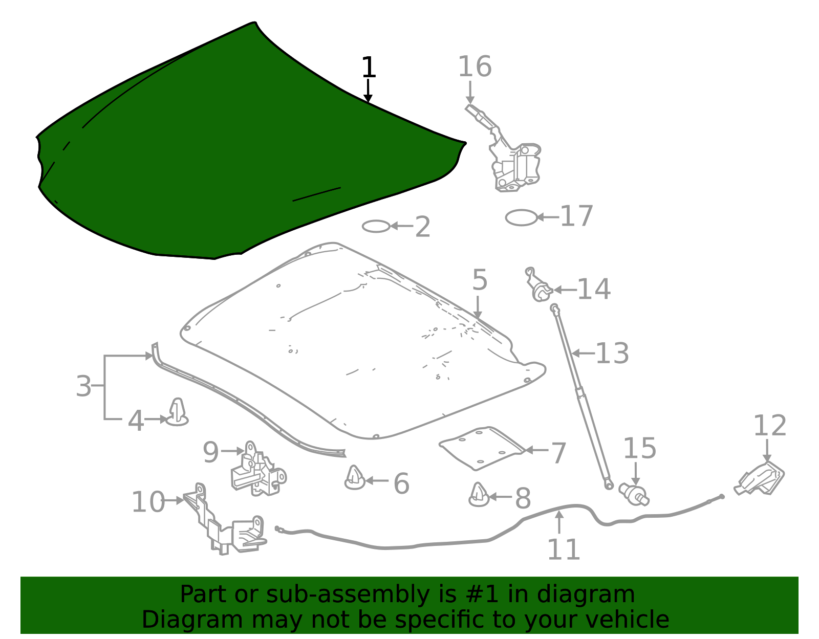 53301-53041 - Hood Panel For 2014-2020 Lexus | Lexus OE Parts