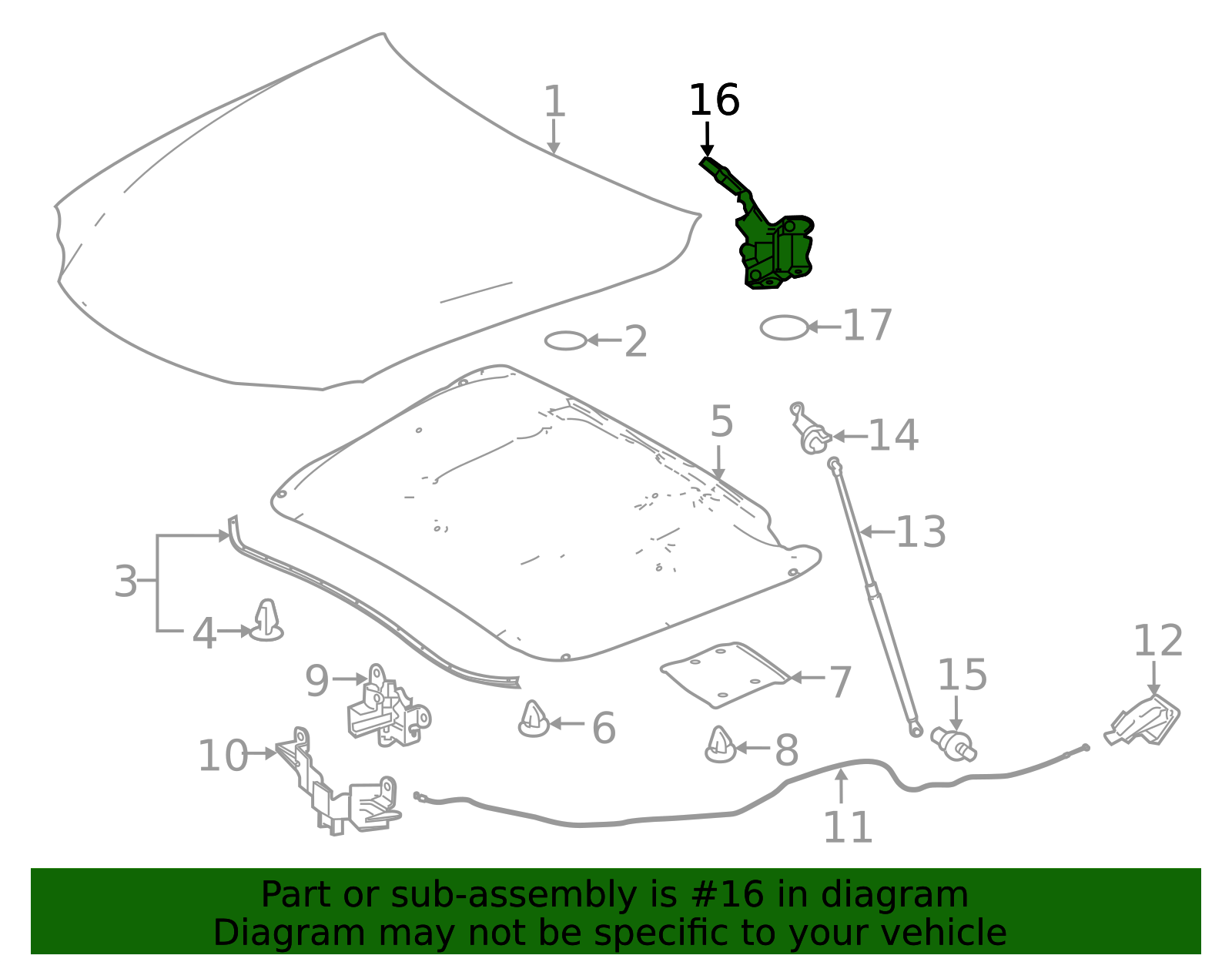 53420-53130 - High-Quality Hood Hinge for AutoNation Parts